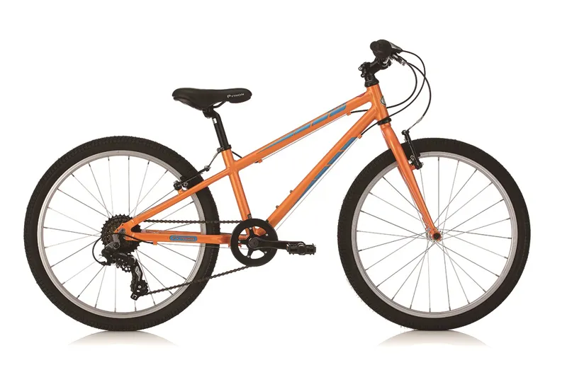 Python Elite 24 Inch Wheel Lightweight Kids Bike in Orange