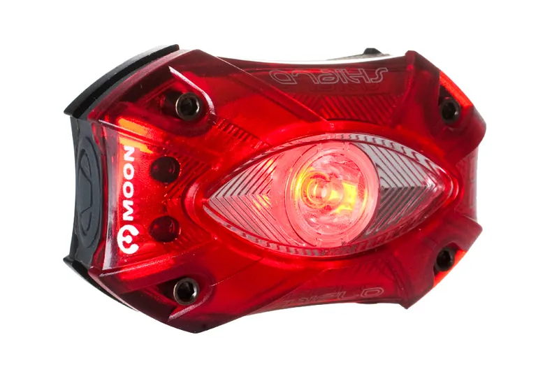 Moon Shield 60 Lumens Rear Bicycle Light in Red